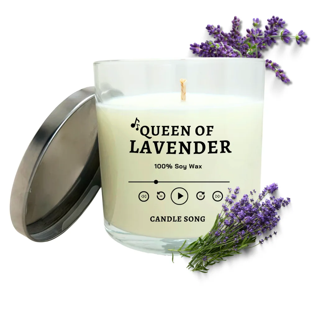 Lavender Candle | Soy Wax Scented Jar Candle - Candle Song